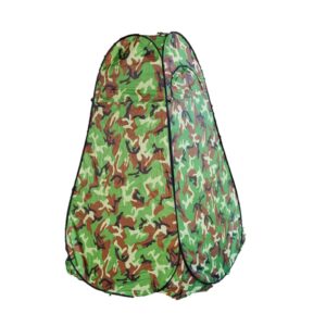 bookishbunny camouflage portable camping toilet privacy shower changing room pop up tent (camo)