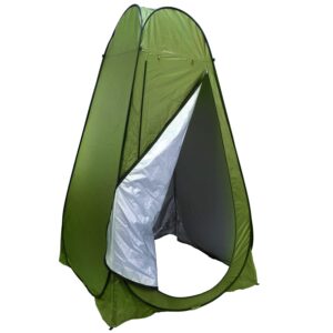 xkmt- beach portable pop up changing tent/outdoor privacy tent/camping toilet tent/window rain shelter/foldable with carry bag [p/n: et-outdoor005-green]