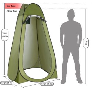 B BIBYKIVN Changing Tent, Shower Tents for Camping, Pop up Privacy Tent for Portable Toilet, Portable Dressing Room for Outdoor Indoor Camping, Hiking