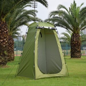 changing room privacy tent, portable pop up pod, outdoor 180cm changing tent, with clothesline and storage bag, rear side with a window, collapsible outdoor shelter for camping, beach & rain