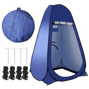 petgin pop up tent upgrade privacy shower tent portable outdoor sun shelter for toilet camping biking beach-blue