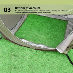 Spacious Changing Room, Outdoor Camping Portable Toilet Tent, Pop Up Privacy Tent，Automatic Shower Tents，Fishing Changing Sheds, Sturdy and Easy Fold (Green)