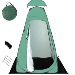 lazywomen 76" x 47" x 47" portable shower for camping shower tent, pop up privacy tent with removable rain cove, foldable camping toilets changing tent, for hiking beach picnic fishing