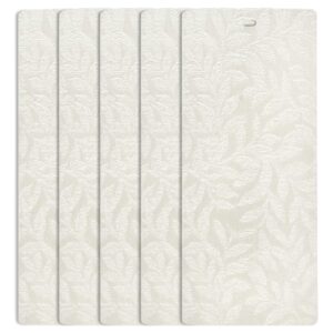 dalix rainforest off white vertical blind texture sliding door 82.5 qty 5 pack