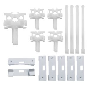 axlizer 30pcs broken missing vertical blinds repair kit 20pcs vertical blind repair tabs replacement clips and 10pcs vertical blind repair brackets carrier plus stems set