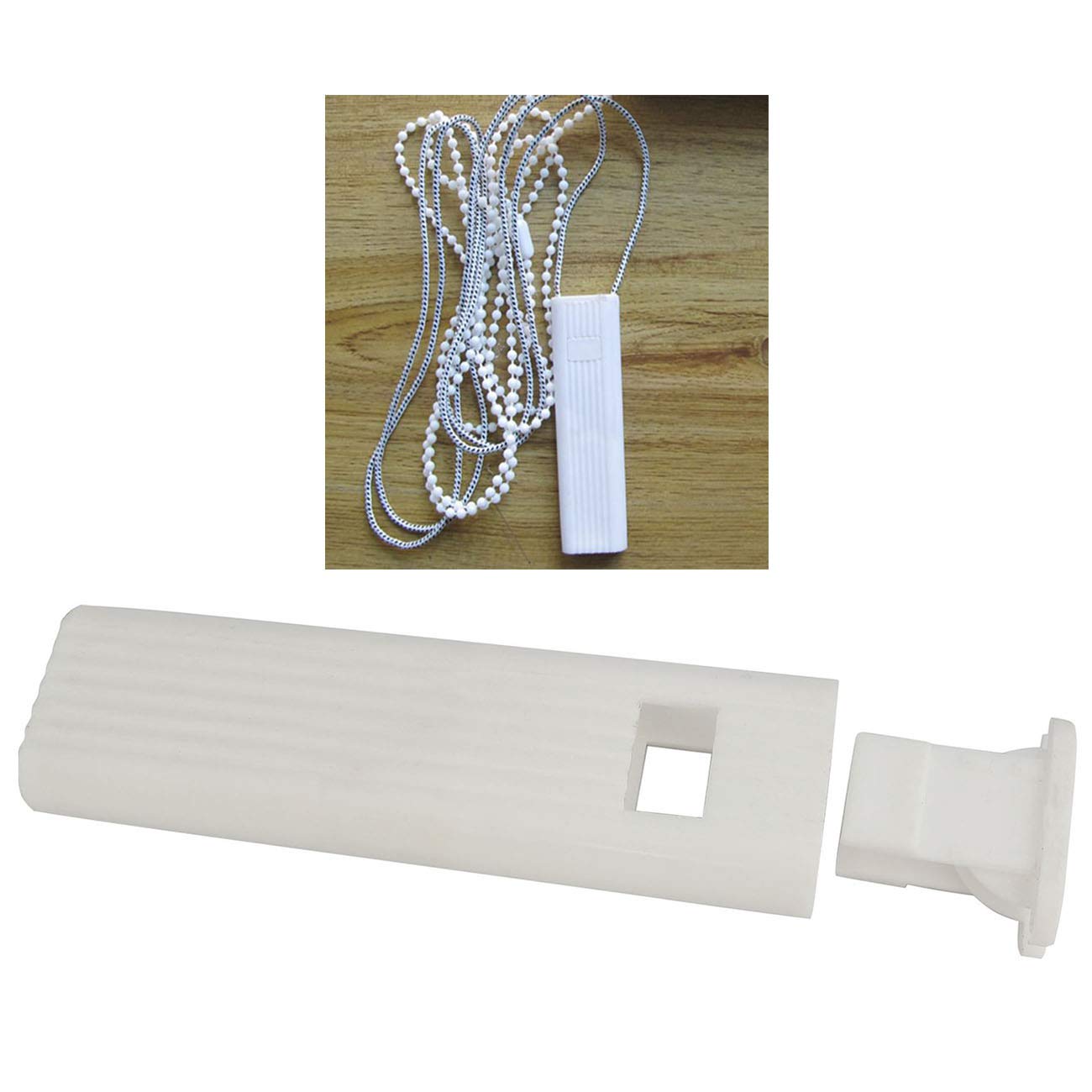 LQ Industrial Cord Weight 2PCS White Plastic Rectangle Cord Weight Control Spare for Vertical Blind,Windows,Roller Blinds Blind Safety Handle