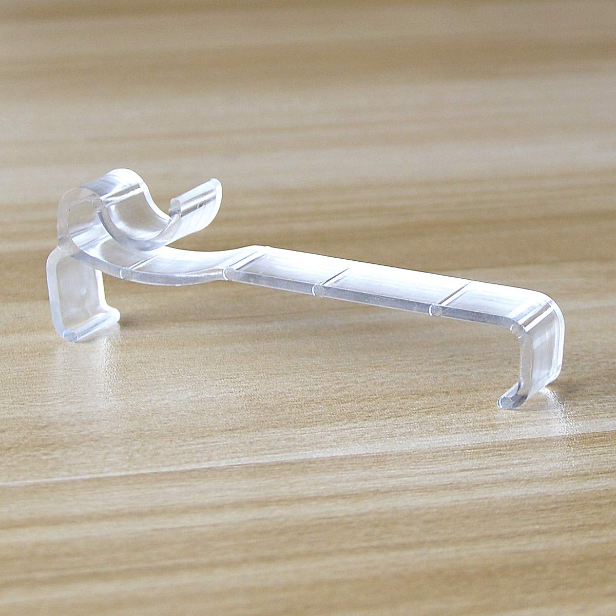 Valance Clips 6pcs 3'' Window Blinds Hidden Clip Clear Plastic for Horizontal Blinds Valance Retainer Holder