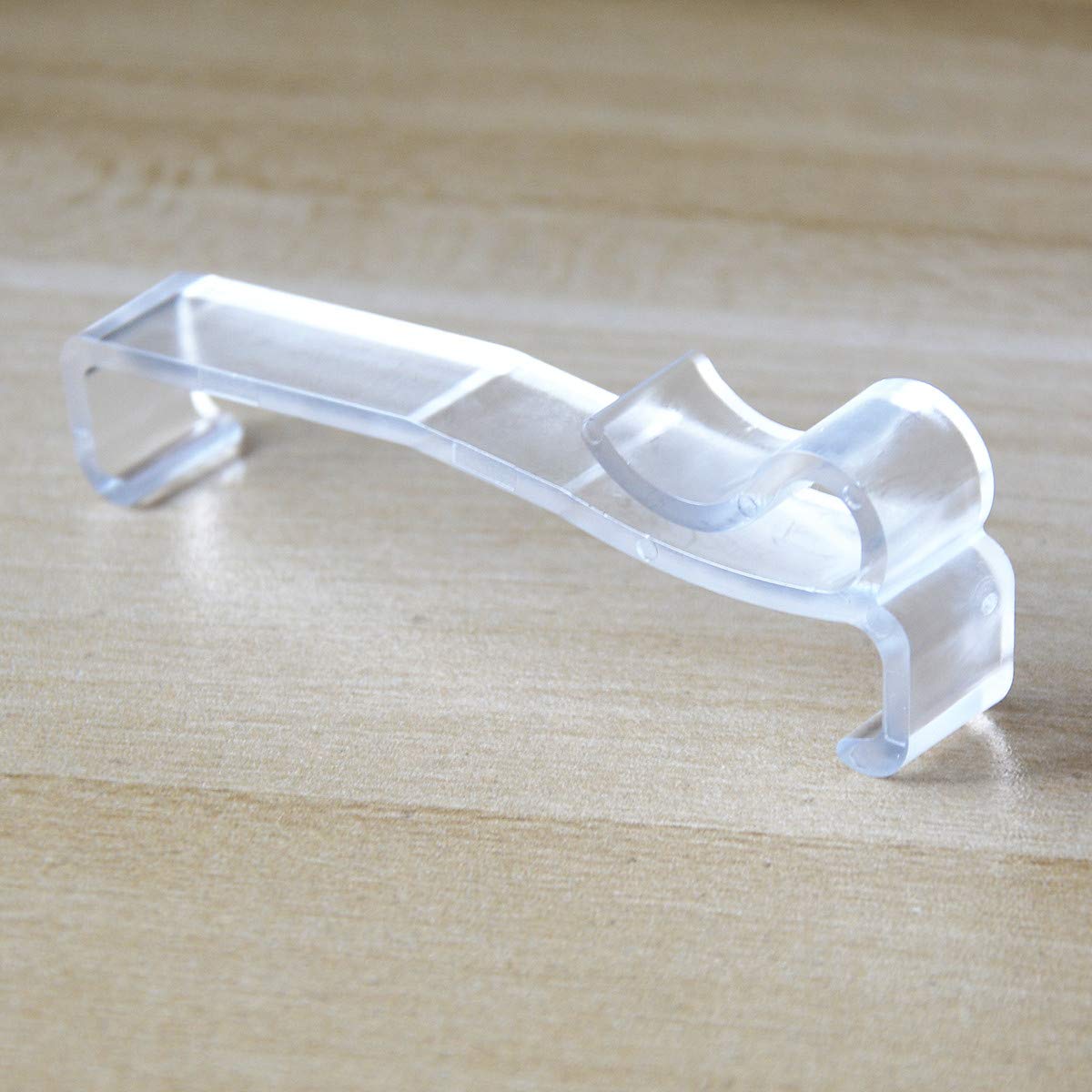 Valance Clips 6pcs 3'' Window Blinds Hidden Clip Clear Plastic for Horizontal Blinds Valance Retainer Holder