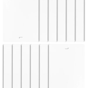 dalix pvc vertical blind replacement slats curved smooth white 42.5 x 3.5 (20-pack)