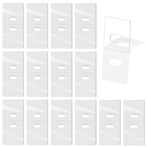 100 sets (200pcs) clear vertical blind repair tabs, blinds replacement slats fixers parts, fold design blind repair vane savers, pre-cut horizontal blinds repair clips (white)