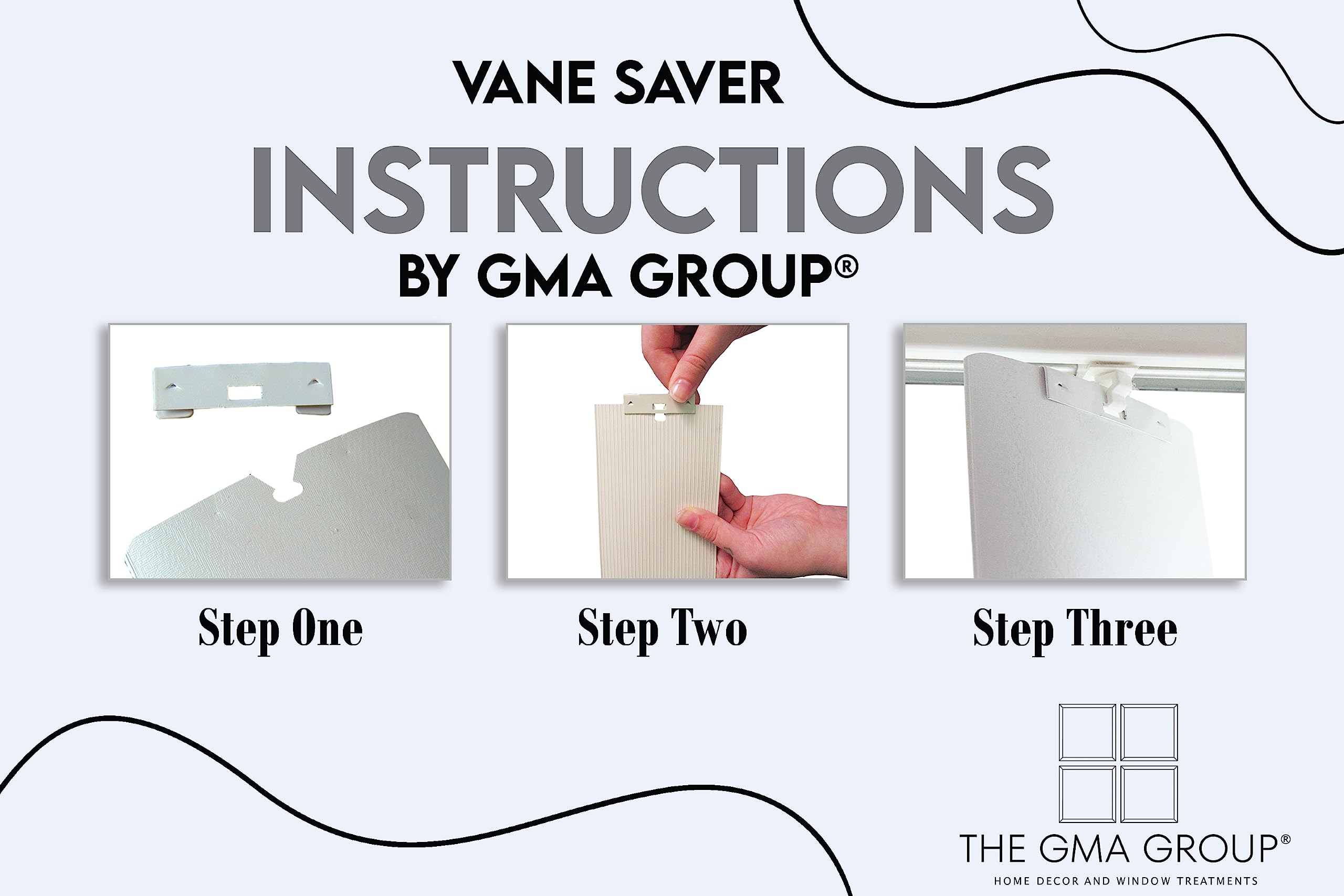 GMA Group 36 Pack Vertical Blind Vane Saver ~ Zinc Curved Repair Clips ~ Fixes Broken Holes