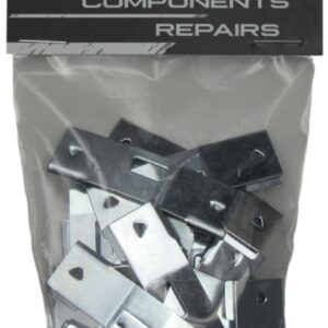 GMA Group 36 Pack Vertical Blind Vane Saver ~ Zinc Curved Repair Clips ~ Fixes Broken Holes