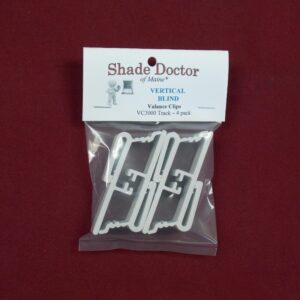 VERTICAL BLIND Dust Cover VALANCE CLIPS for 1 1/2" V3000 Track (4-Pack)