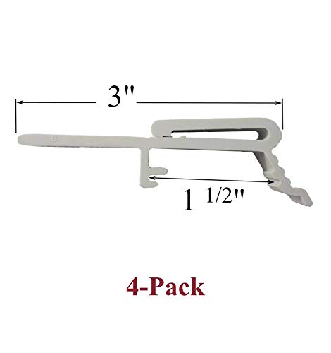 VERTICAL BLIND Dust Cover VALANCE CLIPS for 1 1/2" V3000 Track (4-Pack)