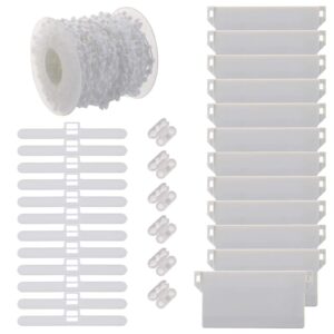 sing f ltd 31pcs vertical blind bottom weights accessories repair kit 89mm vertical blind top hangers 10m chain and connector plastic diy replacement