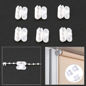 SING F LTD 31Pcs Vertical Blind Bottom Weights Accessories Repair Kit 89mm Vertical Blind Top Hangers 10M Chain and Connector Plastic DIY Replacement