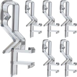 hidden channel valance clips 1-7/8inch 10pcs clear color for faux and real wood window blinds retainer holder clip for the valance with a groove in the back