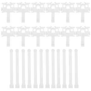 uonlytech 12 sets vertical blind repair carrier repair bracket vertical blinds repair kit vertical blind replacement replacement clip slat sets white