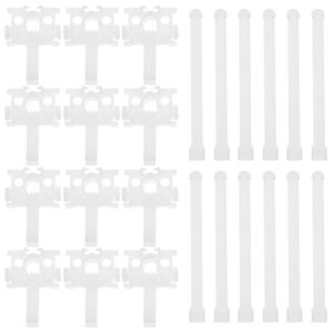 Uonlytech 12 Sets Vertical Blind Repair Carrier Repair Bracket Vertical Blinds Repair Kit Vertical Blind Replacement Replacement Clip Slat Sets White