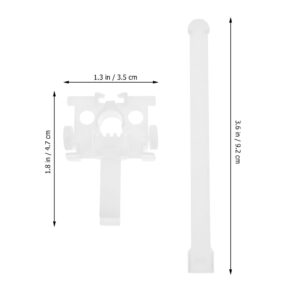 Uonlytech 12 Sets Vertical Blind Repair Carrier Repair Bracket Vertical Blinds Repair Kit Vertical Blind Replacement Replacement Clip Slat Sets White