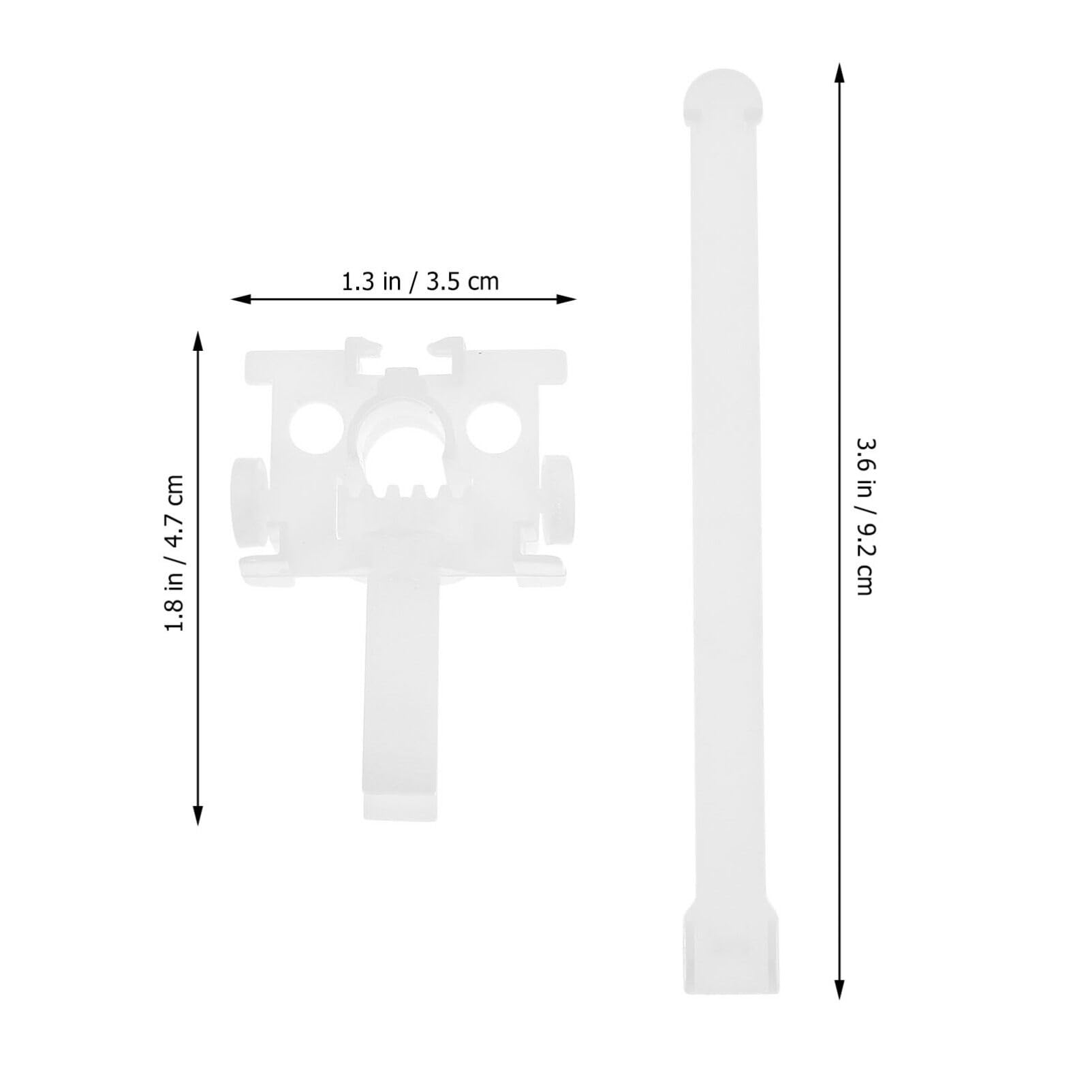 Uonlytech 12 Sets Vertical Blind Repair Carrier Repair Bracket Vertical Blinds Repair Kit Vertical Blind Replacement Replacement Clip Slat Sets White