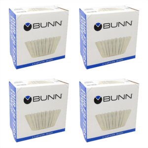 bunn bcf100 bcf100-b 100-count basket filter (pack of 4),white, 4