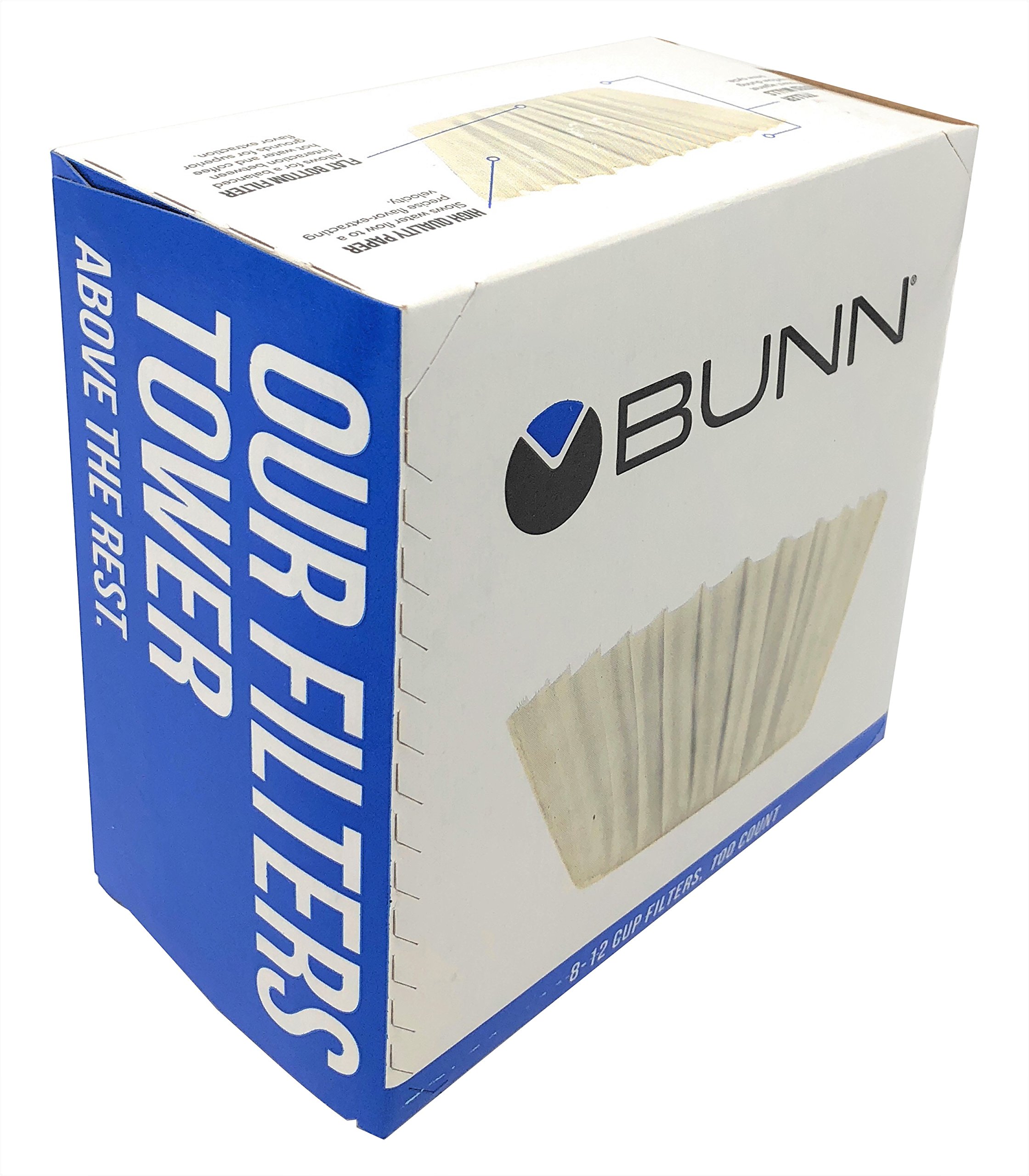 Bunn BCF100 BCF100-B 100-Count Basket Filter (Pack Of 4),White, 4