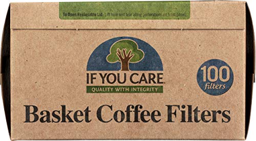 If You Care Coffee Filter Baskets ( 1x100 CT ), Fits 8-12 Cup Drip Coffee Makers