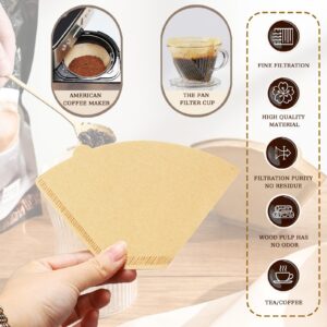 peaceleaf Cone Coffee Filters (Natural Unbleached, 300)