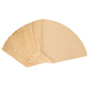 #4 natural brown paper cone coffee filters, unbleached coffee filter 4, fit 8~12 cup cuisinart ninja bonavita oxo coffee maker & #4 cone coffee drippers, replace melitta coffee filters no.4 (100)