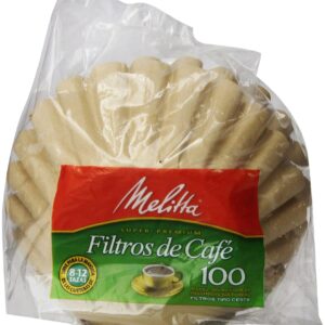 Melitta Basket Coffee Filters, Natural Brown, 100 Count