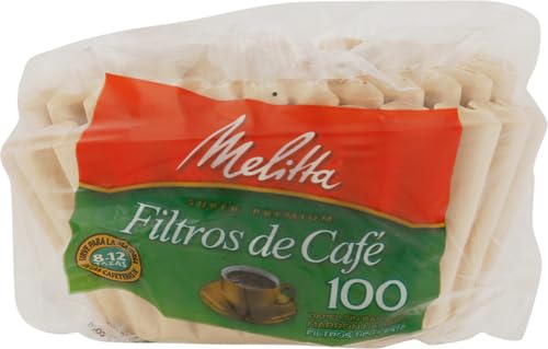 Melitta Basket Coffee Filters, Natural Brown, 100 Count