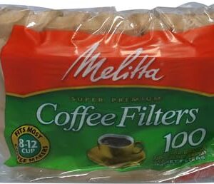 Melitta Basket Coffee Filters, Natural Brown, 100 Count