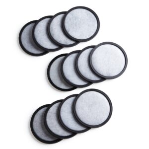 12-pack premium activated charcoal water filter disk for all mr. coffee models