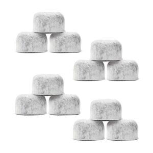 pack of 12 replacement charcoal water filters by housewares solutions for keurig brewers - keurig compatible water filter cartridges universal fit (not cuisinart) for keurig 2.0 & 1.0 coffee makers