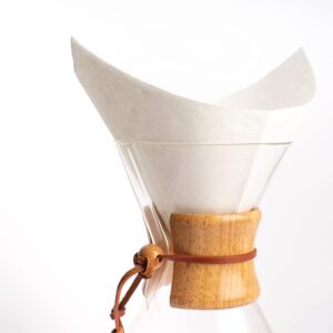 Chemex-Compatible Bonded Coffee Filters for Chemex Coffee Maker (100 filters)