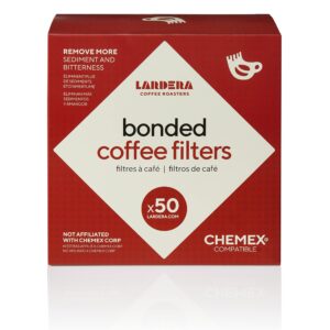 Chemex-Compatible Bonded Coffee Filters for Chemex Coffee Maker (100 filters)