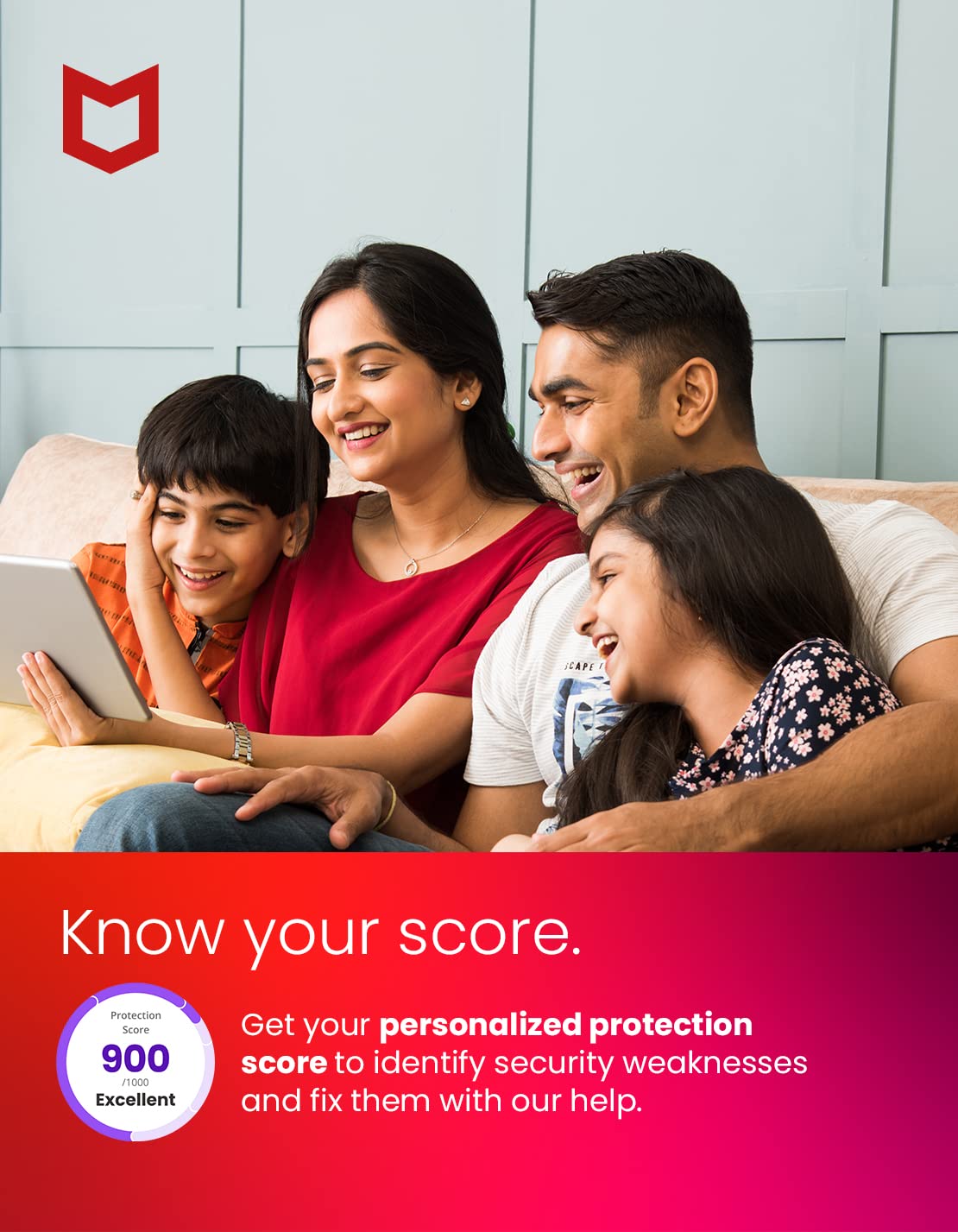 McAfee Total Protection | 5 Device | Antivirus Internet Security Software | VPN, Password Manager, Dark Web Monitoring | 1 Year Subscription | Key Card