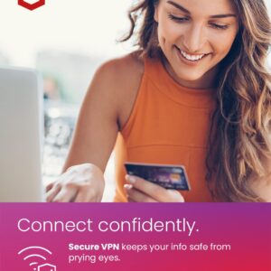 McAfee Total Protection | 5 Device | Antivirus Internet Security Software | VPN, Password Manager, Dark Web Monitoring | 1 Year Subscription | Key Card