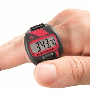 sc sportcount 200 lap counter timer - waterproof swimming and running tracker counts total laps, elapsed time, split time, average laps and more