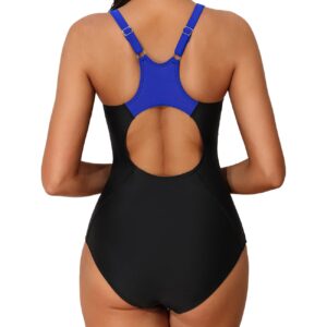 beautyin Womens One Piece Swimsuits Competition Training One Piece Bathing Suit Lap Swimming Suit