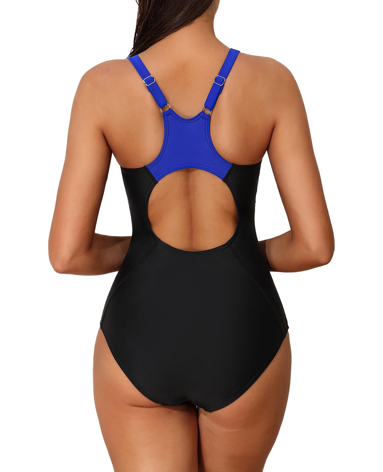 beautyin Womens One Piece Swimsuits Competition Training One Piece Bathing Suit Lap Swimming Suit