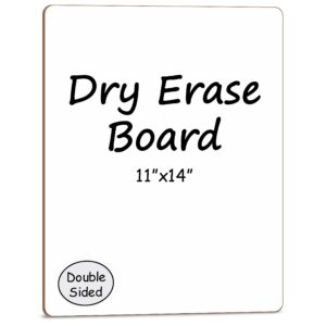 scribbledo white board dry erase board 11"x14” mini double sided personal whiteboard board dry erase lapboard handheld personal white boards for students small whiteboard office kitchen