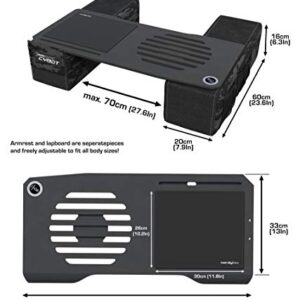 Couchmaster® CYBOT - Ergonomic Lap Desk for Notebooks or Wireless Equipment, including pillows, mousepad