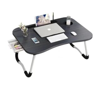 laptop bed table desk, lap desk for adults, bed desk for laptop and writing, laptop bed table tray for eating and laptop, laptop stand for bed couch, black