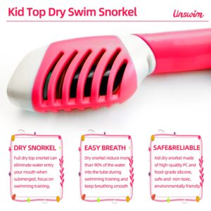 Uniswim Rotate Function Kids Training Snorkel for Lap Swimming Snorkel for Boys Girls 6-15 Years Old for Swimming Diving Snorkeling