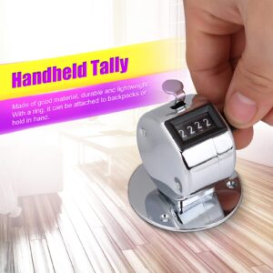 AYNEFY Mechanical Counters with Push Button Tally Counter, Mini Tally for Push Button,Mini Metal 4 Digit Number Handheld Hand Tally Counter for Sports Games Golf Lap Counters