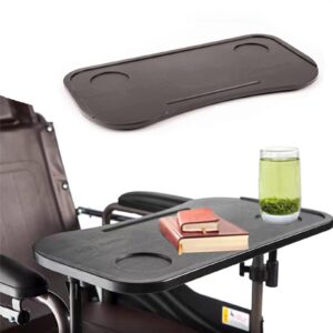 wheelchair tray table with wheelchair side bag,wheelchair armrest pouch accessories,removable wheelchair lap tray for eating, reading, resting (wheelchair tray)