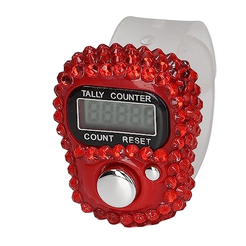 Lap Counters,Electronic Finger Counter,5Pcs Resettable 5 Digit LCD Electronic Digital Display Finger Hand Tally Counter Lap Counter for Athletic Activities Running Training