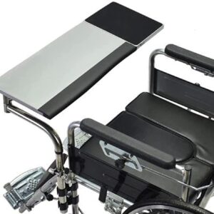 Wheelchair Lap Tray Table Accessories with Cup Holder, Medical Portable Universal Wheelchair Trays Desk for Manual Powered or Electric Wheelchairs